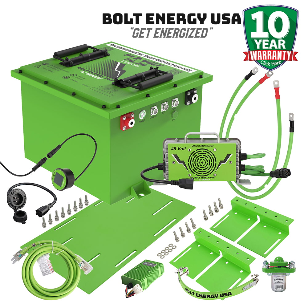 48V 60AH Golf Cart Lithium Battery Professional Fleet Kit | Bolt Energ ...