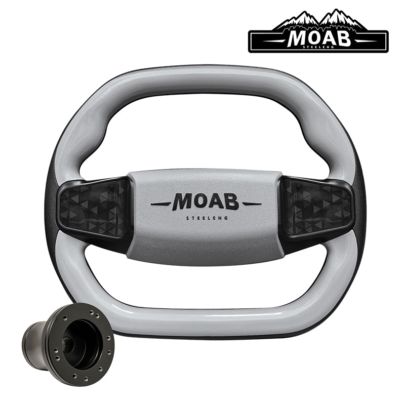 Moab Golf Cart Steering Wheel with Adapter - Gray | SGC® – Salt City ...
